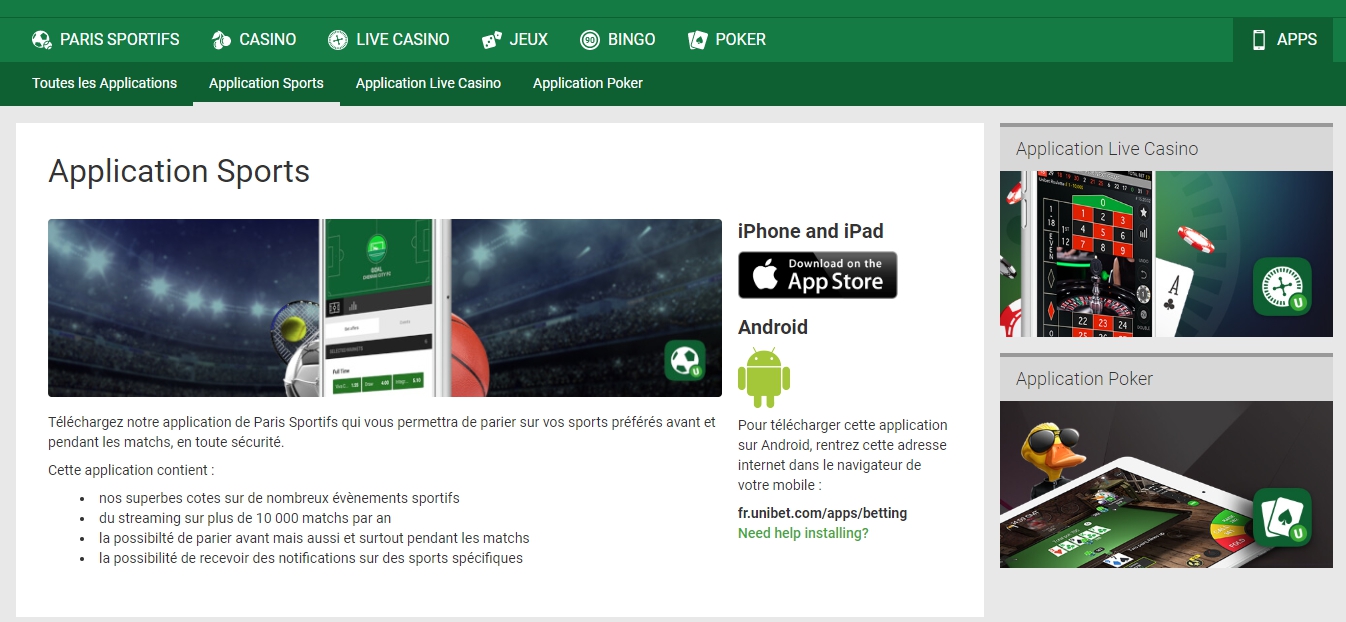 Télécharger Unibet APK Android Guide Complet pour Unibet Mobile